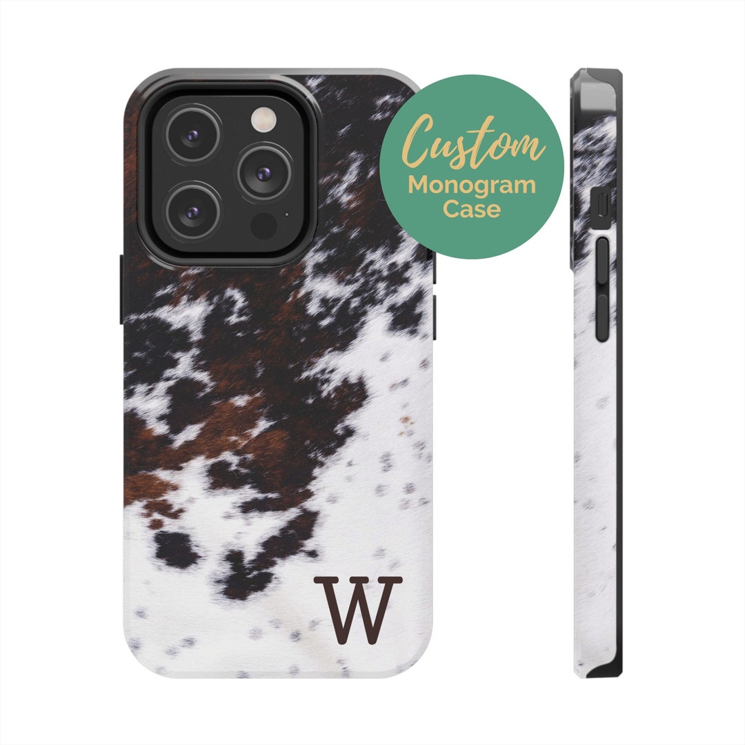Western Cowhide Personalized Custom Monogrammed iPhone Case, Samsung ...