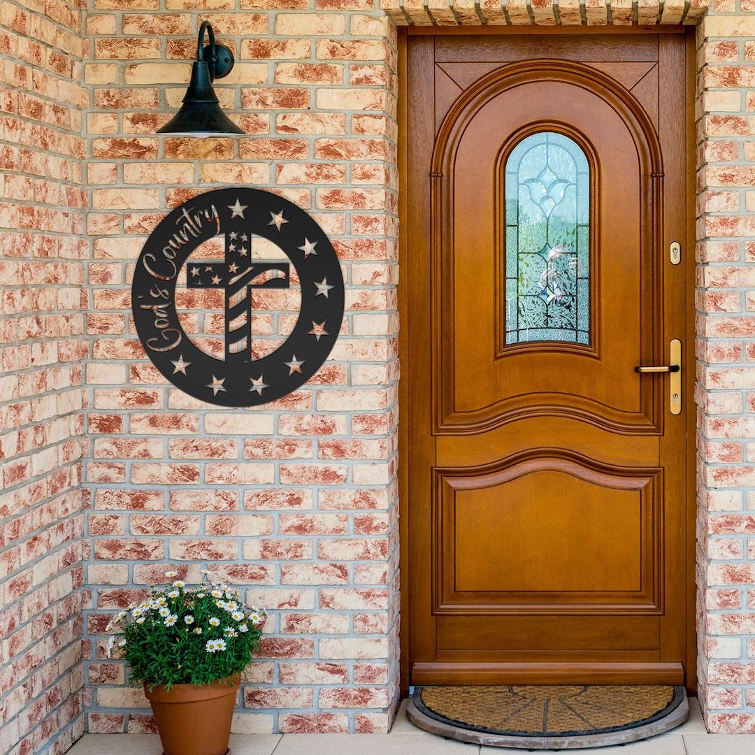 God's Country Metal Sign, Patriotic Decor, Christian Patriot Gift ...