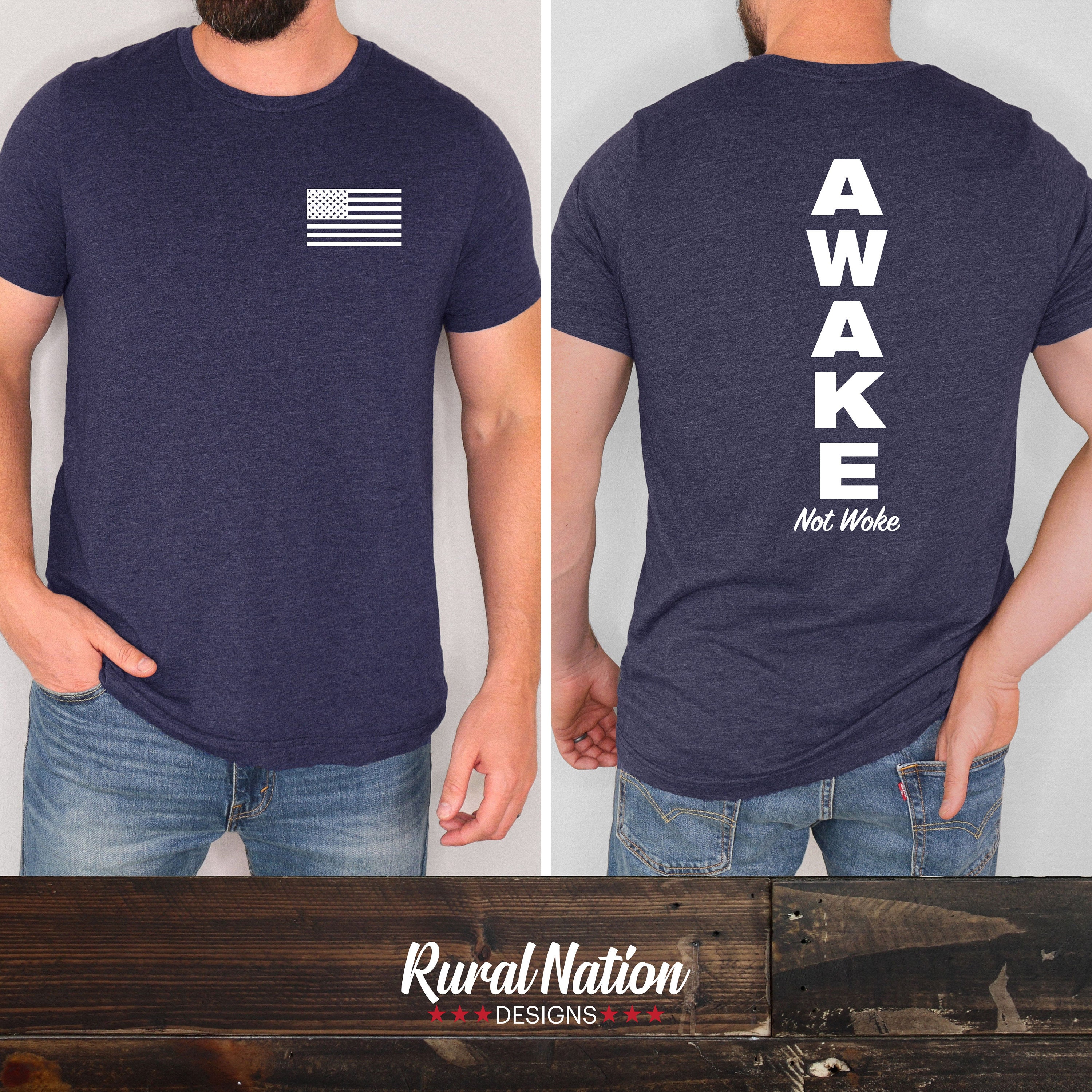 Awake Not Woke T-shirt We the People Anti Woke Shirt Go - Etsy