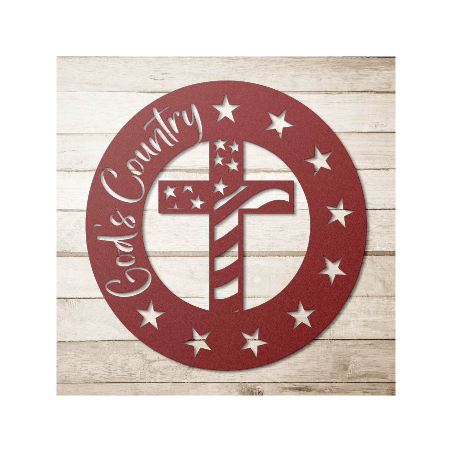 God's Country Metal Sign, Patriotic Decor, Christian Patriot Gift ...