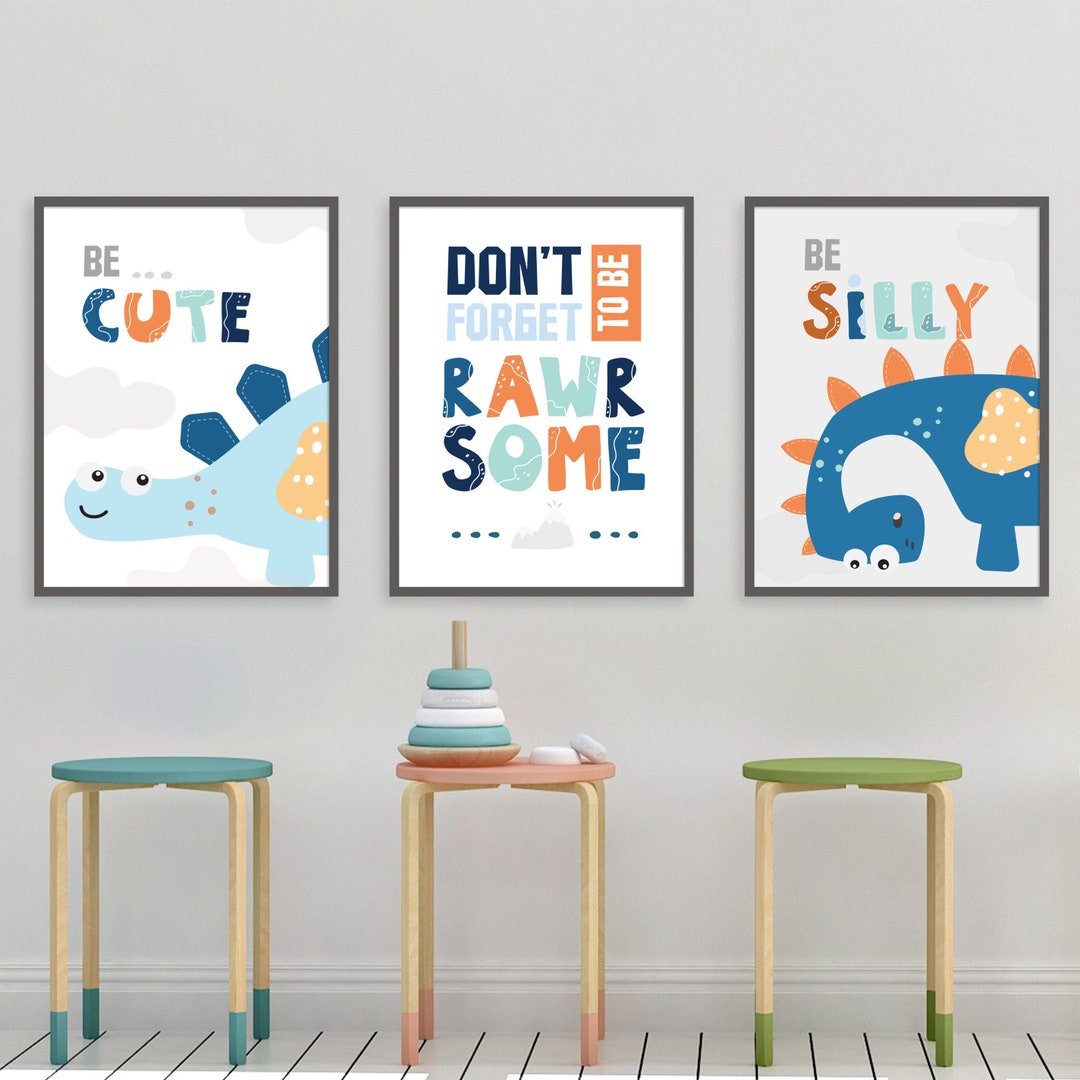 Dinosaur Wall Art, Dinosaur Decor, Dinosaur Prints, Dinosaur Art ...