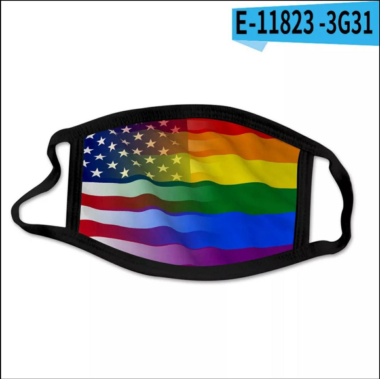 Lgbt rainbow pride heart of light beautiful cotton masks - Etsy.de