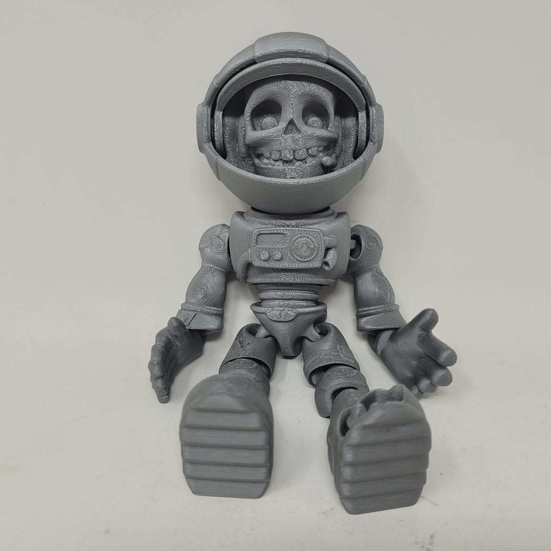 Silver Flexi Factory Skeleton Astronaut Articulating Toy Figure - Etsy