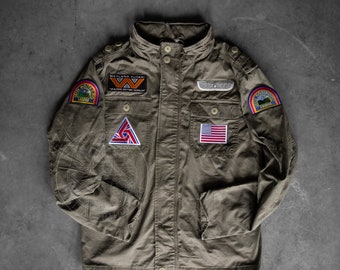 Embroidered Flight Jacket - Etsy