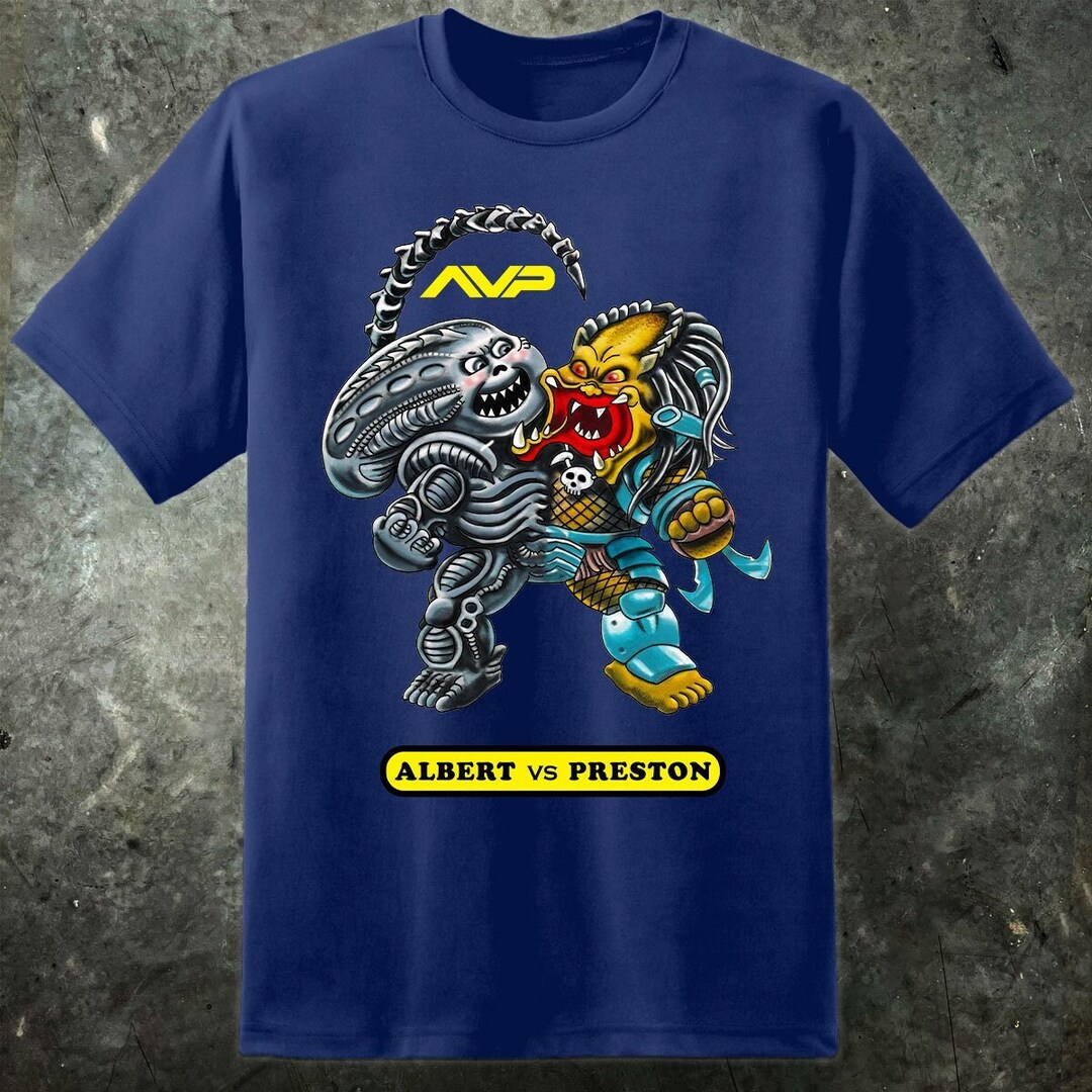 Aliens Vs Predator Garbage Pail Kids Inspired T Shirt - Etsy