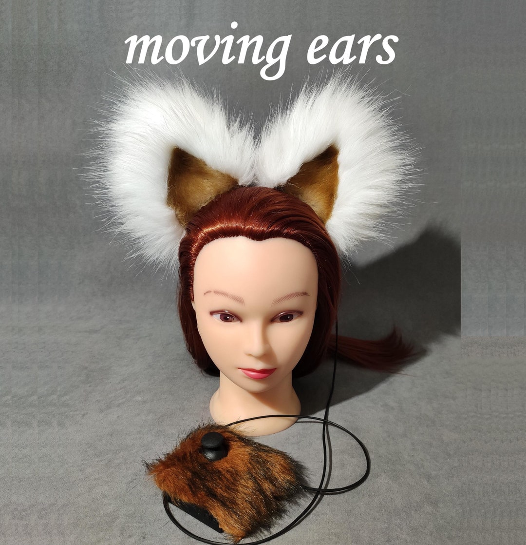 Movable Red Panda Ears "cutefurears" Made of Faux Fur on a Headband - Etsy