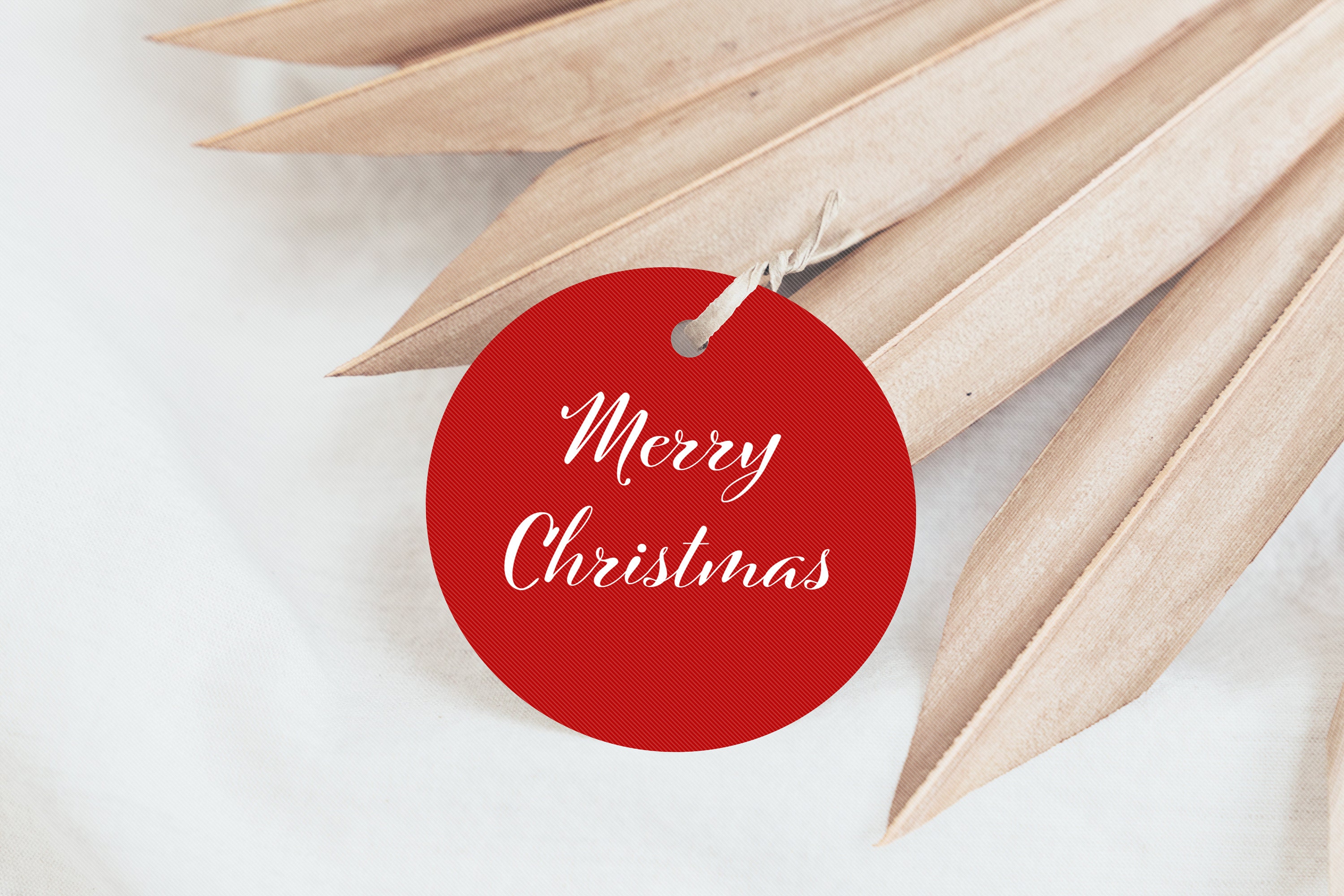 Gift Tag Mockup, Round Gift Tag Mockup, Circle Gift Tag Mockup, Round ...