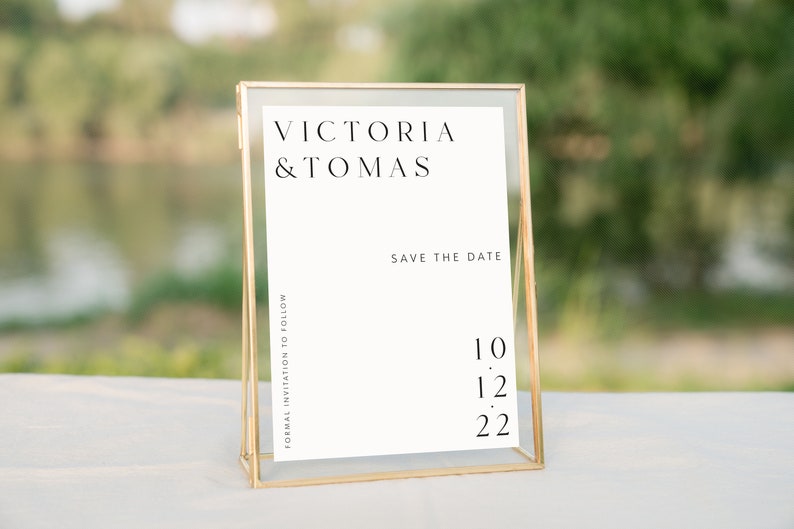 Frame Mockup Wedding Mockup 5x7 Table Number Gold Frame - Etsy
