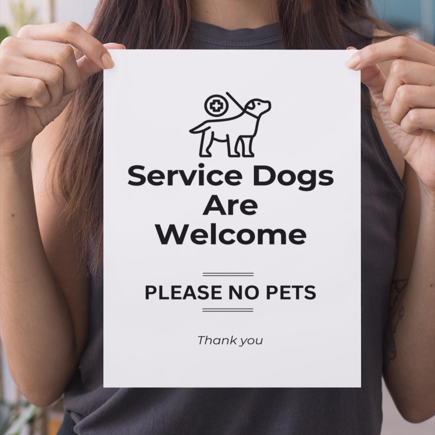 PRINTABLE Service Dogs Welcome SIGN, Assistance, Support, Helper Dogs ...