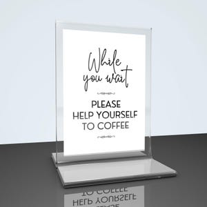 PRINTABLE While You Wait SIGN, Waiting Room, Reception Front Desk, Car ...