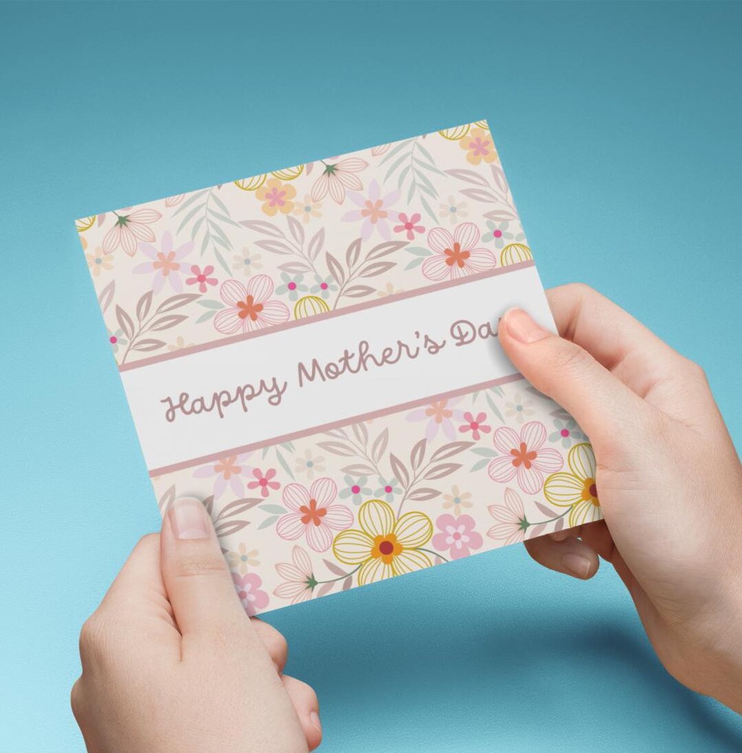PRINTABLE Mothers Day CARD, Wishing You a Happy Mothers Day, Mothers ...
