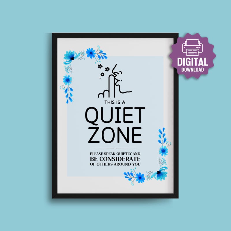 Quiet Testing Signs - Etsy UK