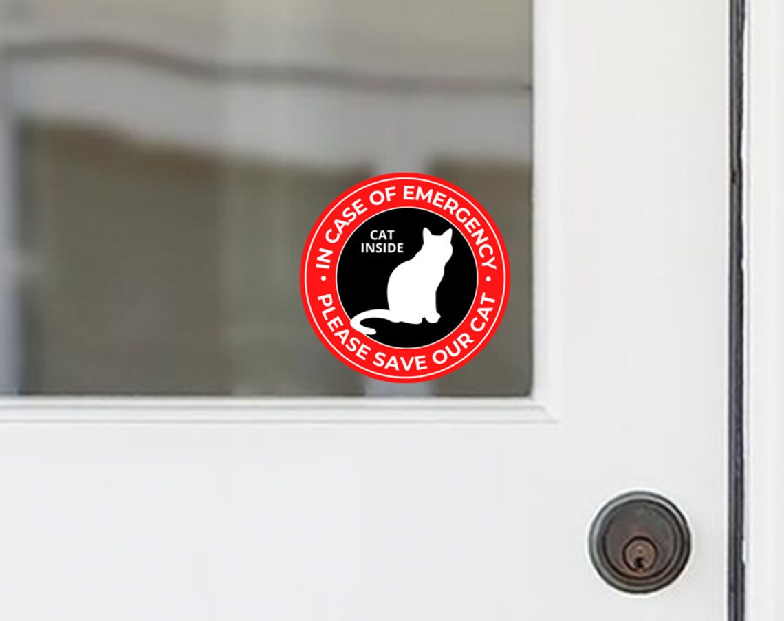 Pet Emergency Decal Pet Alert Sticker in Case of Emergency - Etsy