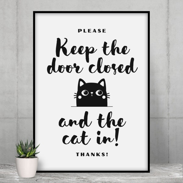 Cat Poster - Etsy