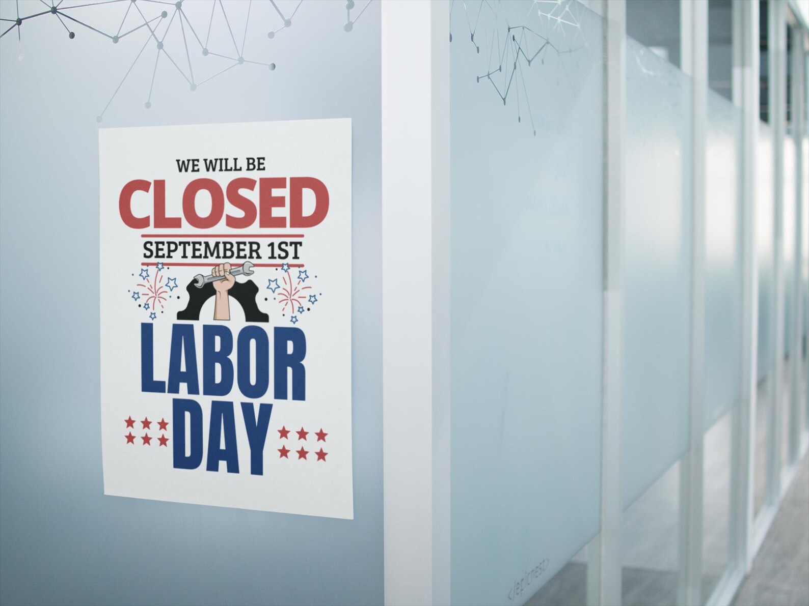 PRINTABLE Closed Labor Day SIGN, Closed on Labor Day, Business, Retail ...