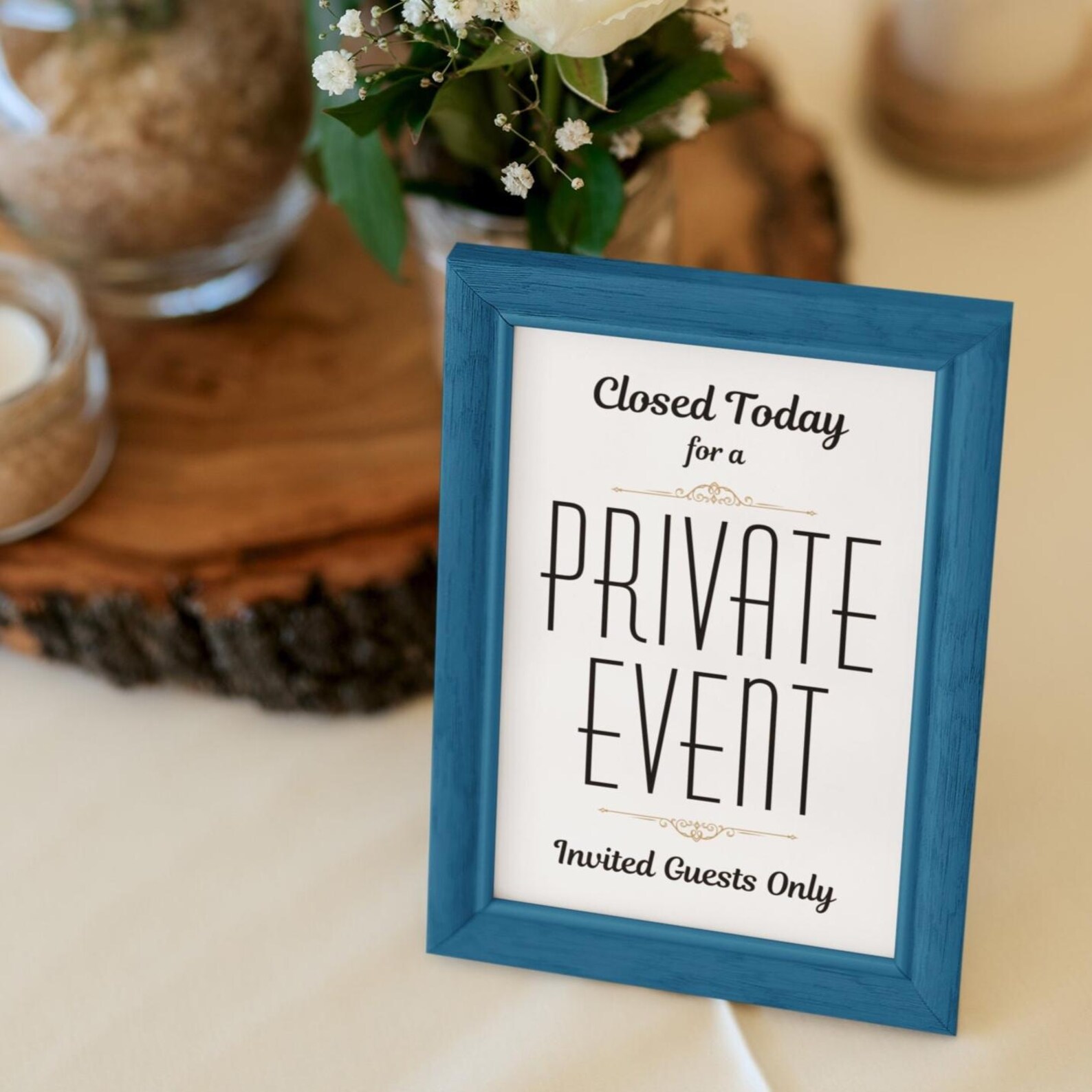 PRINTABLE Private Event SIGN, Sorry We're Closed Today for Event ...