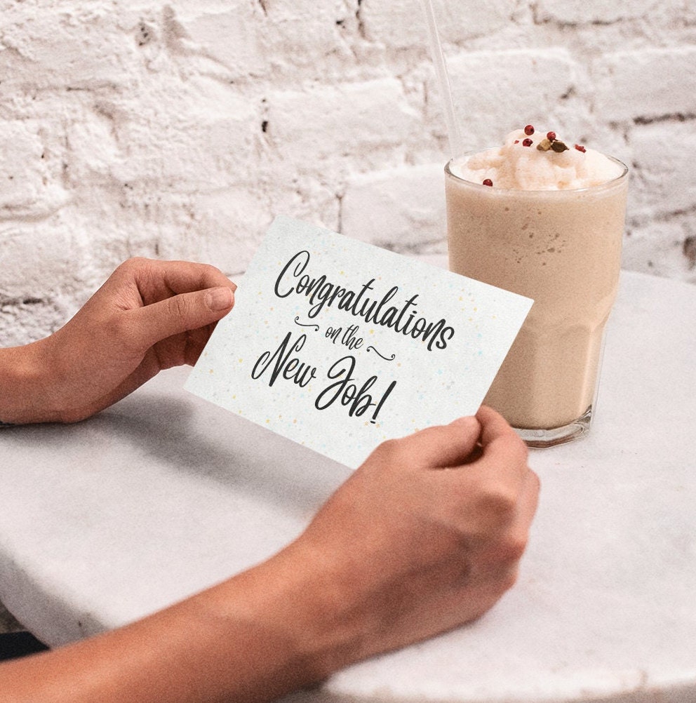 PRINTABLE Congratulations on the New Job CARD, Congrats Greeting Card ...