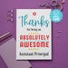 Awesome Principal PRINTABLE CARD, Principal's Day Appreciation ...
