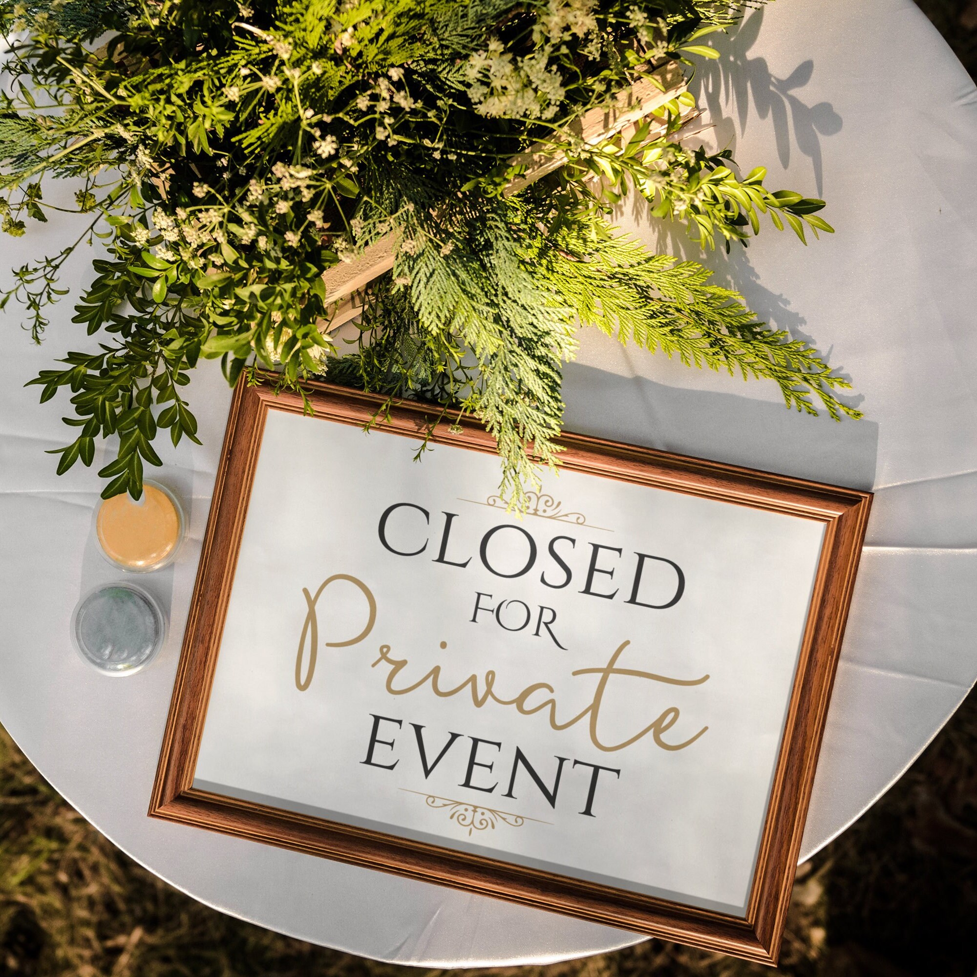 PRINTABLE Closed for Private Event SIGN, Closed for Wedding Reception ...