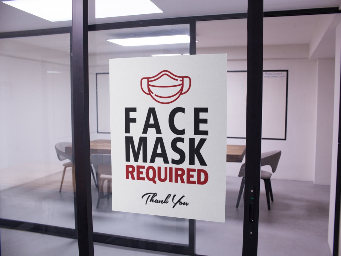 Face Mask Required PRINTABLE Sign Wear a Mask Sign Mask Must - Etsy Canada