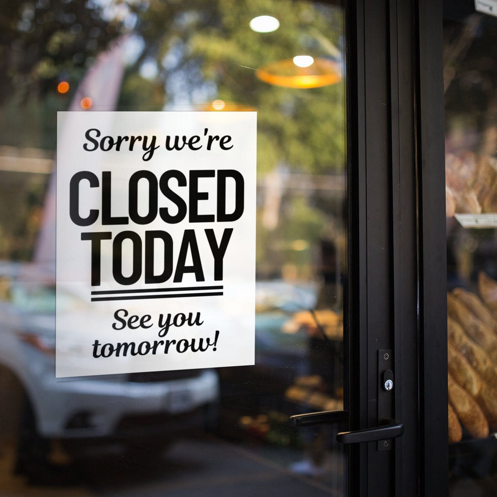 PRINTABLE Closed Today SIGN, Sorry We're Closed, See You Tomorrow ...