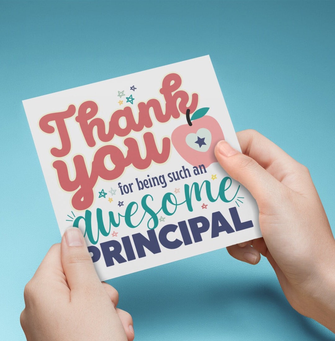 Thank You Principal Card: Appreciation or Retirement Gift (digital ...