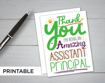 Principal Appreciation Card - Etsy