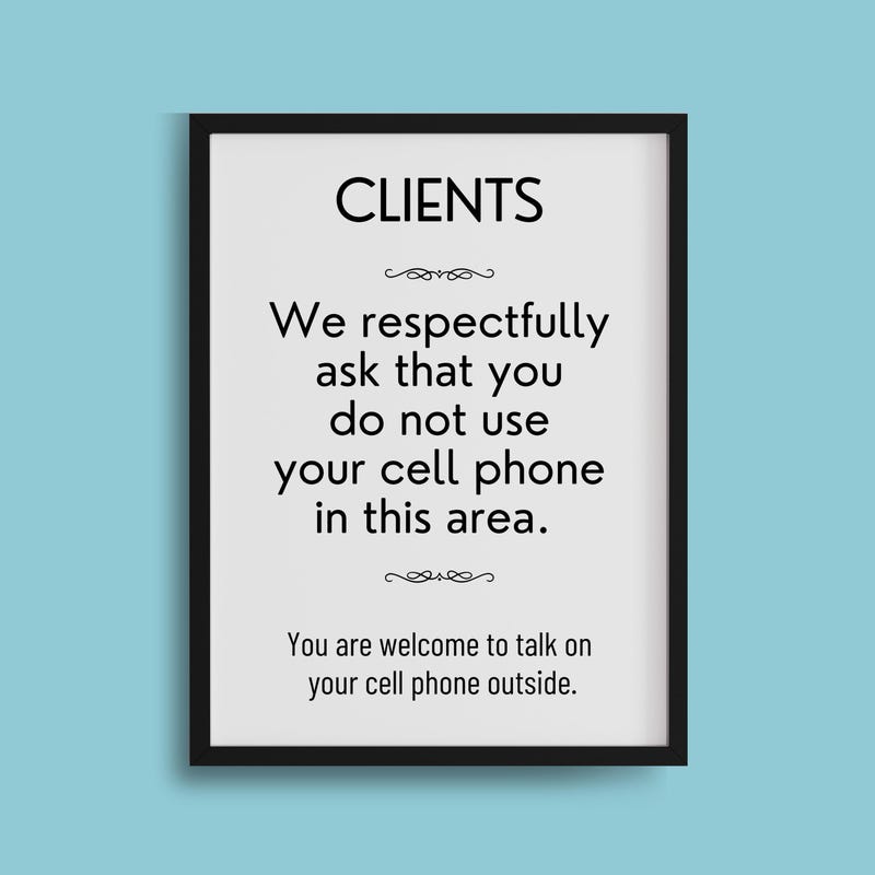 Please Silence Your Phones Sign - Etsy