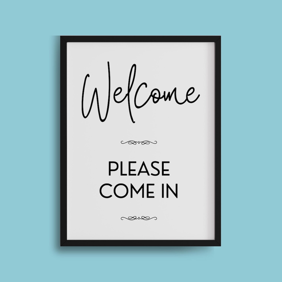 PRINTABLE Please Come in SIGN, Waiting Room, Therapist Reception, Front ...
