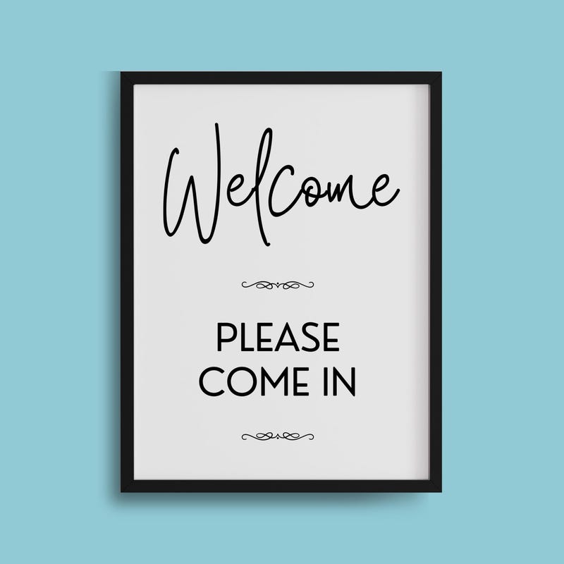 Please Come in Sign - Etsy