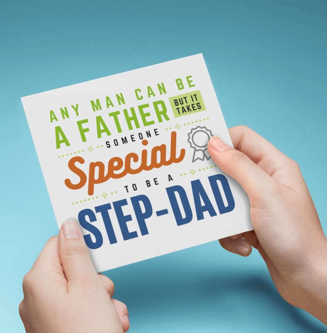 PRINTABLE Step Dad CARD, Special Father Step-dad, Bonus Dad Card, Card ...