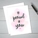 PRINTABLE so Proud of You CARD, Congratulations Card, Graduation ...