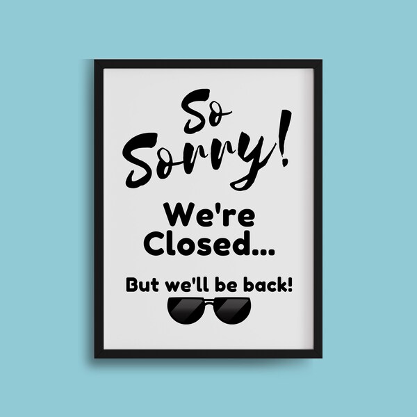 Business Were Open Sign - Etsy