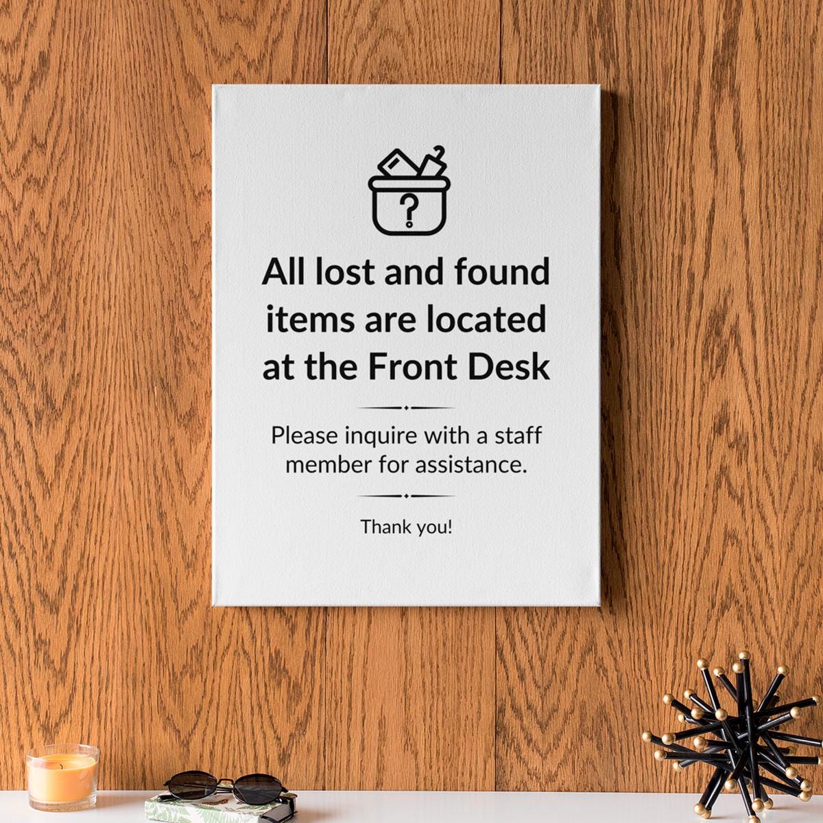 PRINTABLE Lost and Found SIGN, All Lost and Found Items Are Located at ...