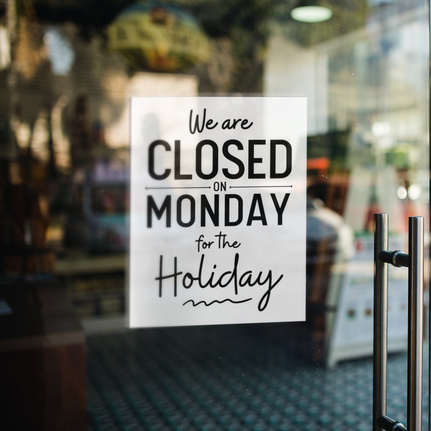 PRINTABLE Closed on Monday SIGN, We Are Closed on Monday for the ...