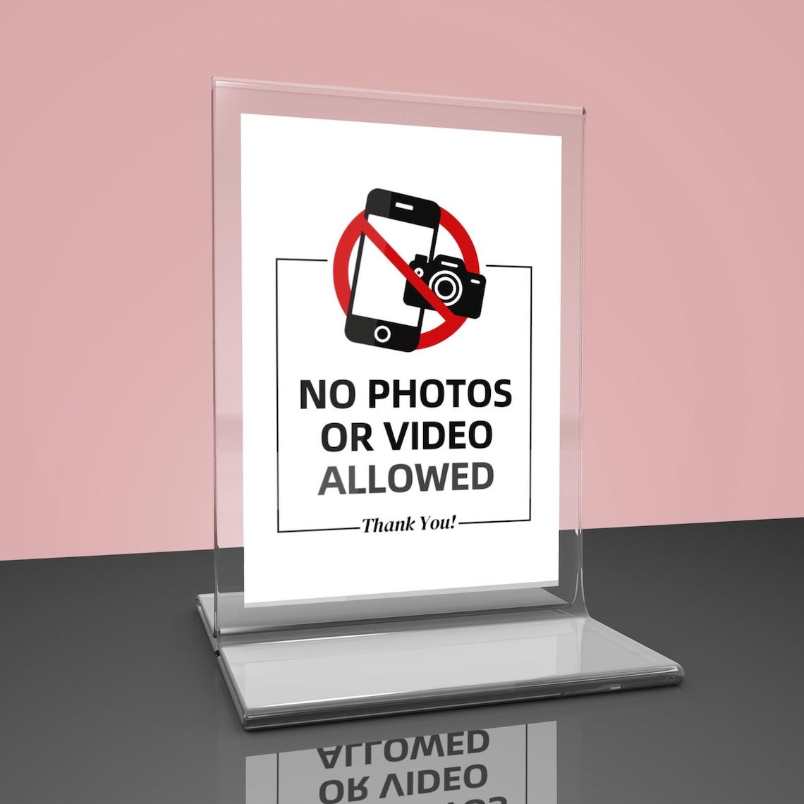 PRINTABLE No Photos No Video SIGN, Photography Restricted, Videos Not ...