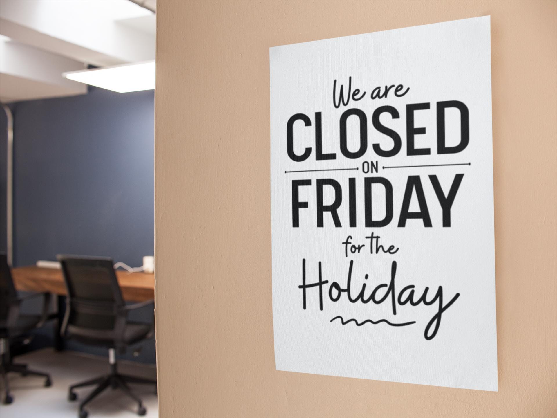 PRINTABLE Closed on Friday SIGN, We Are Closed on Friday for the ...