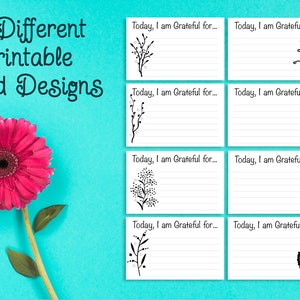 PRINTABLE Gratitude Cards, Daily Grateful Cards for Jar, Print Your Own ...