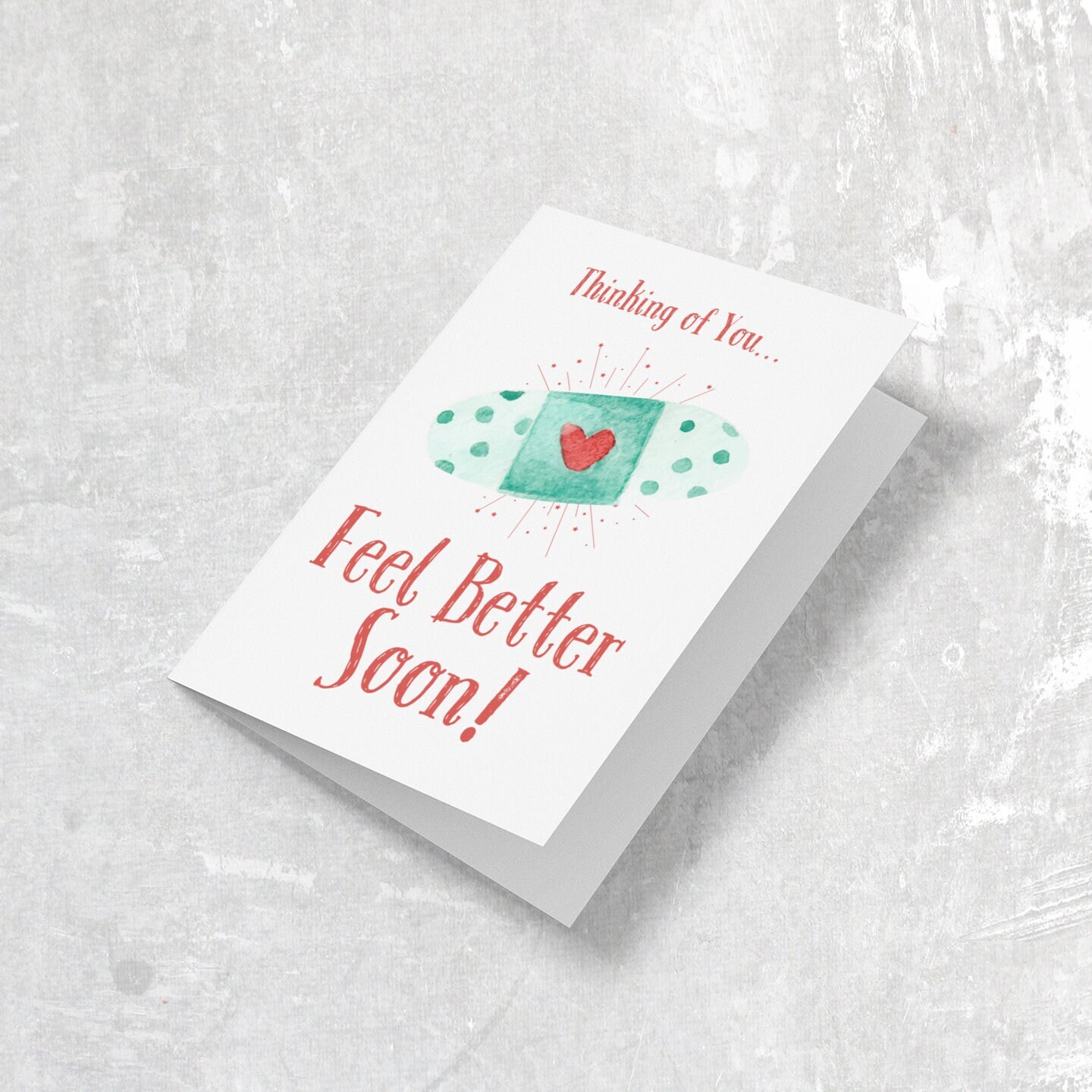 PRINTABLE Feel Better Soon CARD, Thinking of You, Get Better Soon ...
