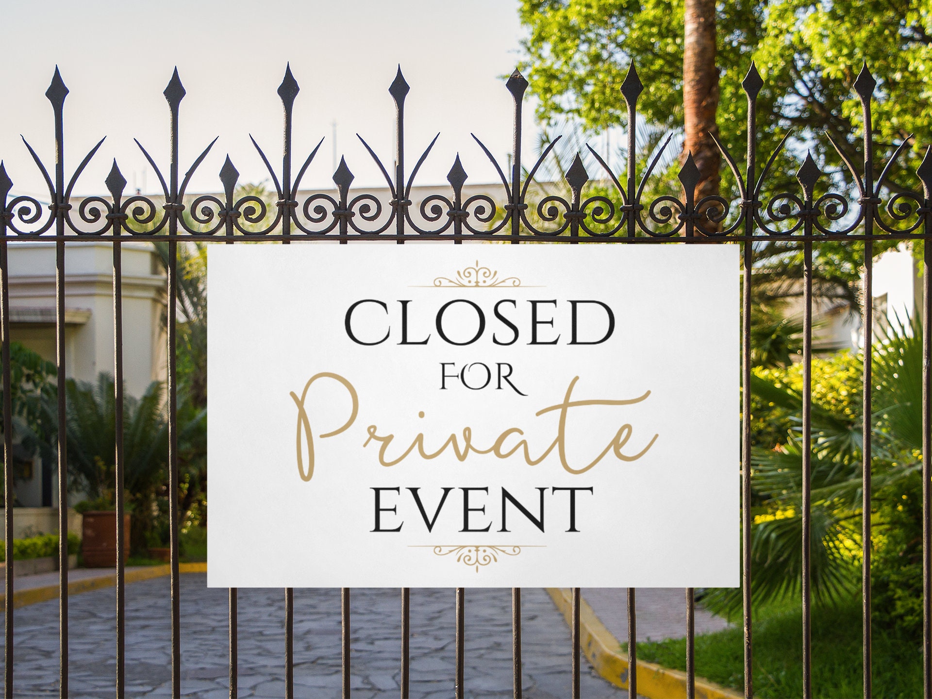PRINTABLE Closed for Private Event SIGN, Closed for Wedding Reception ...