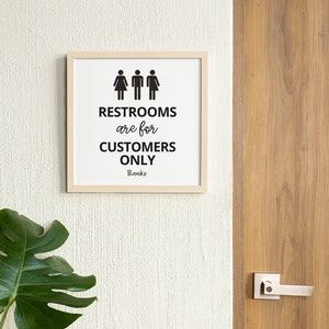 PRINTABLE Gender Neutral Restroom SIGN, Gender Neutral Restroom Print ...
