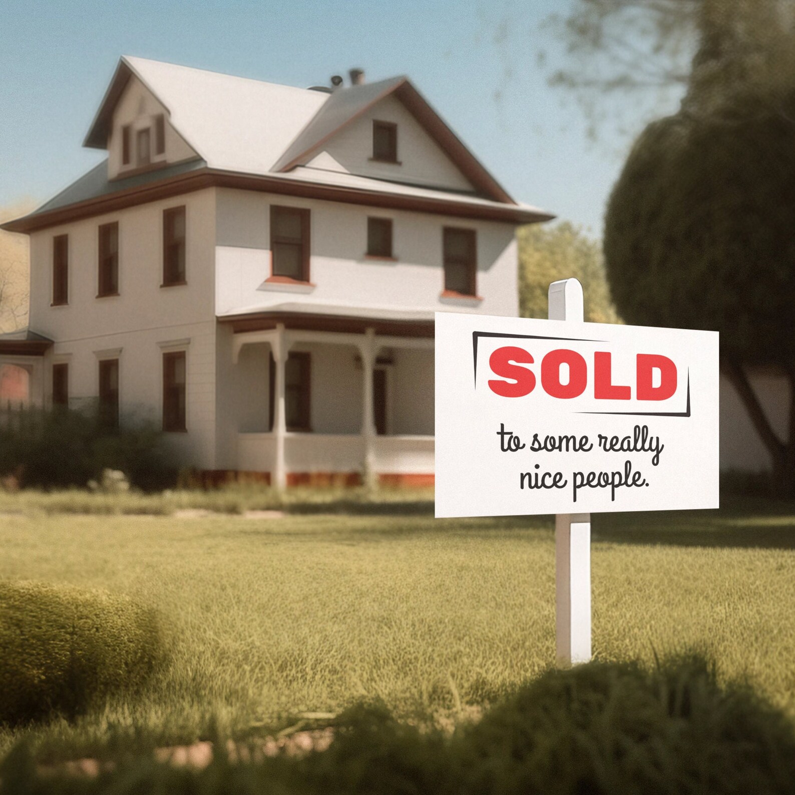 PRINTABLE Cute Sold Sign, Sold to Some Really Nice People, Realtor ...