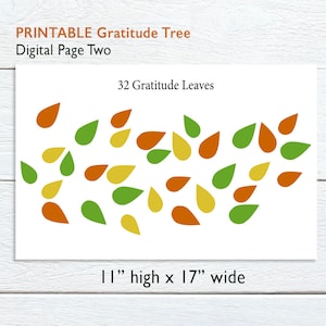 PRINTABLE Gratitude Tree Poster, Autumn DIY Classroom Exercise, Fun ...