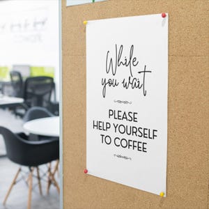 PRINTABLE While You Wait SIGN, Waiting Room, Reception Front Desk, Car ...