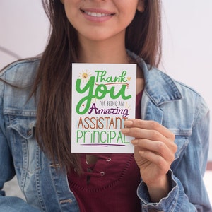 Thank You Amazing Vice-principal, PRINTABLE End of School Year CARD ...