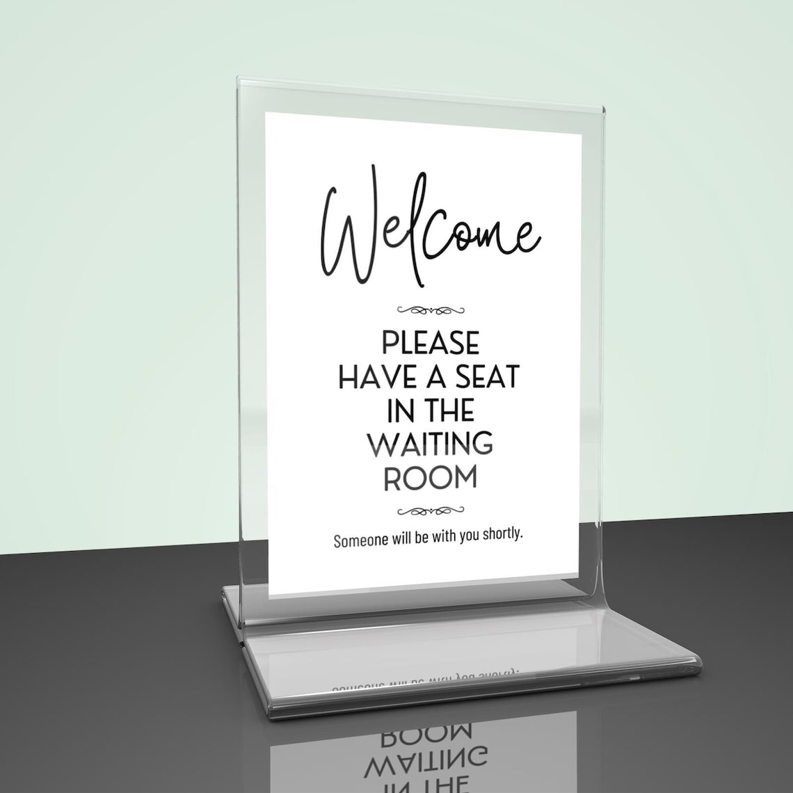PRINTABLE Waiting Room SIGN, Welcome Please Have a Seat, Therapist ...
