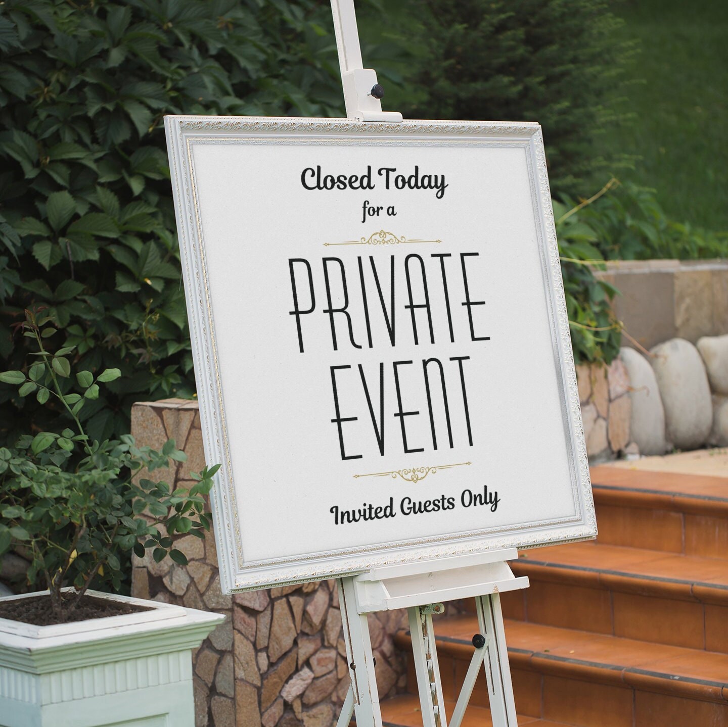 PRINTABLE Private Event SIGN, Sorry We're Closed Today for Event ...