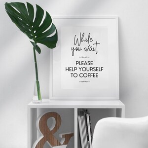 PRINTABLE While You Wait SIGN, Waiting Room, Reception Front Desk, Car ...