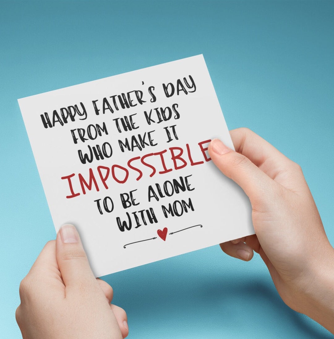 Bonus Dad PRINTABLE Card, Father's Day Greeting Card From Kids, Note ...