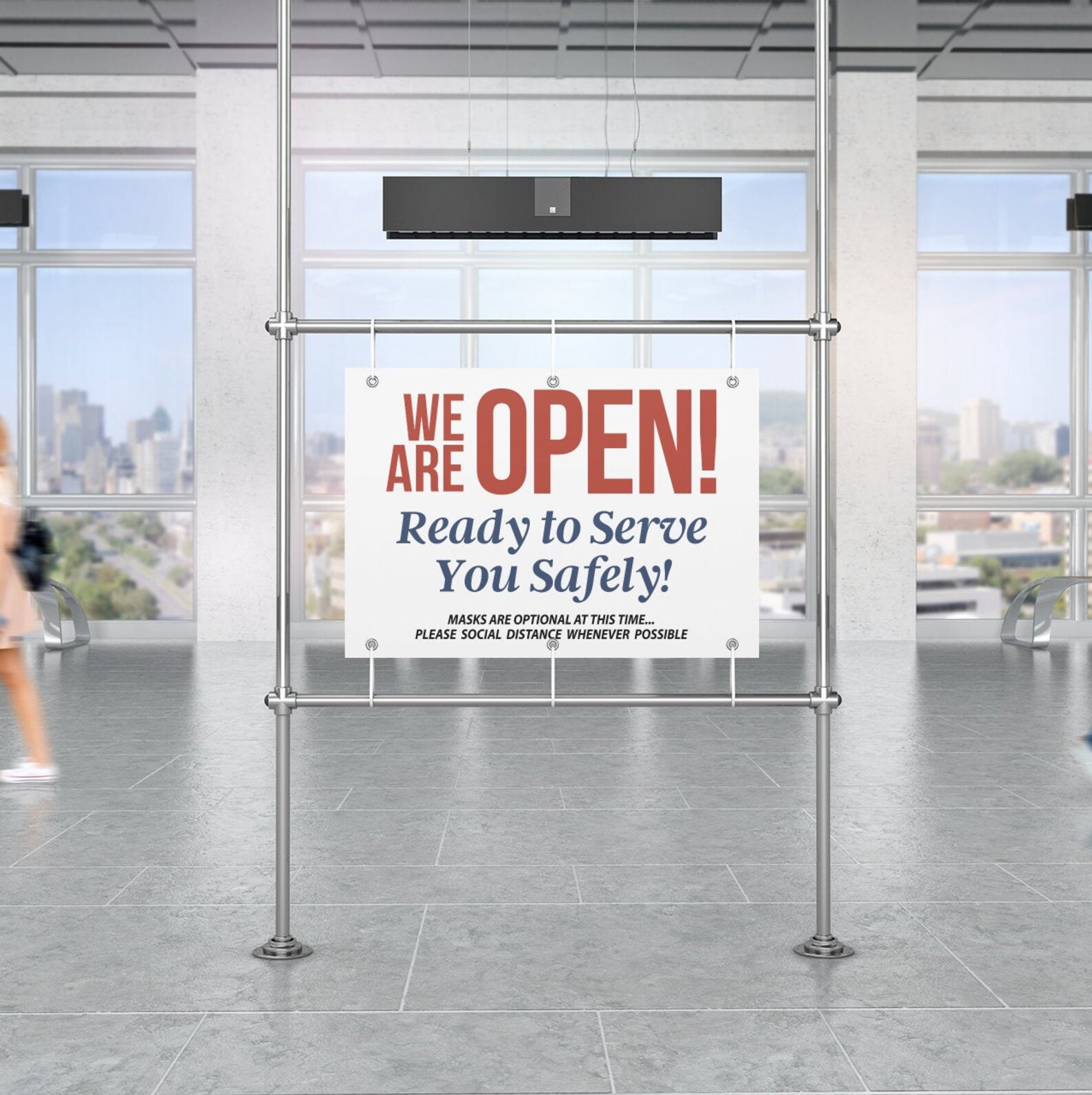 We Are Open PRINTABLE Sign Ready to Serve You Safely | Etsy